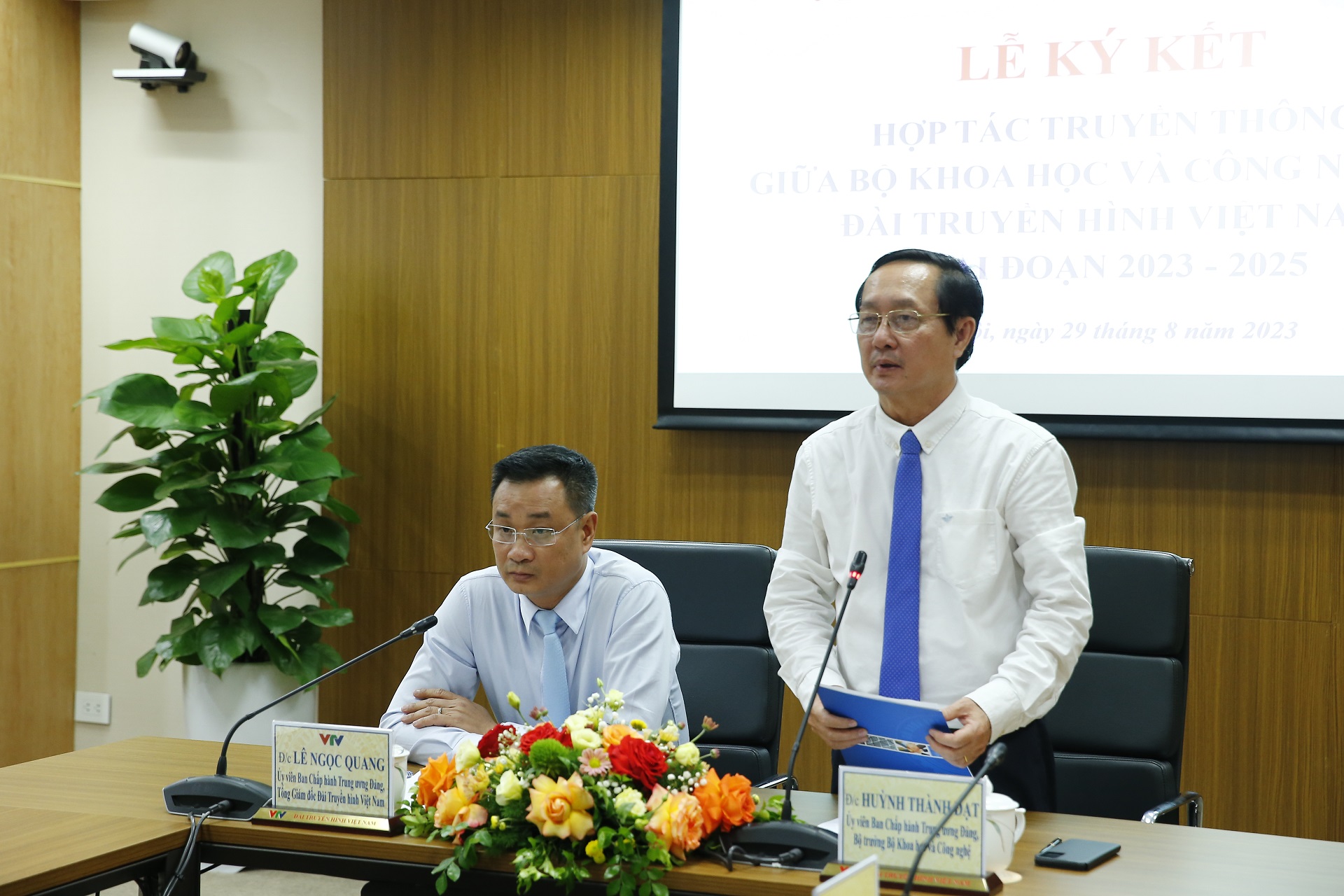 Ký kết hợp tác truyền thông giữa Đài THVN và Bộ KH&CN - Cổng thông tin ...